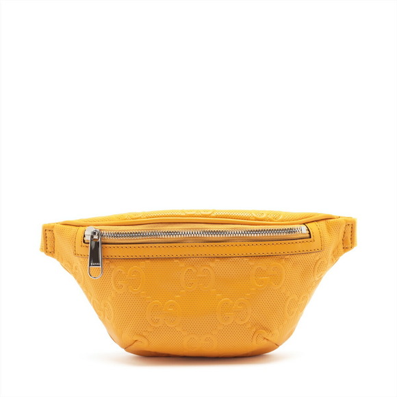 Gucci | Bags | Gucci Gg Embossed Leather Body Bag Yellow | Poshmark